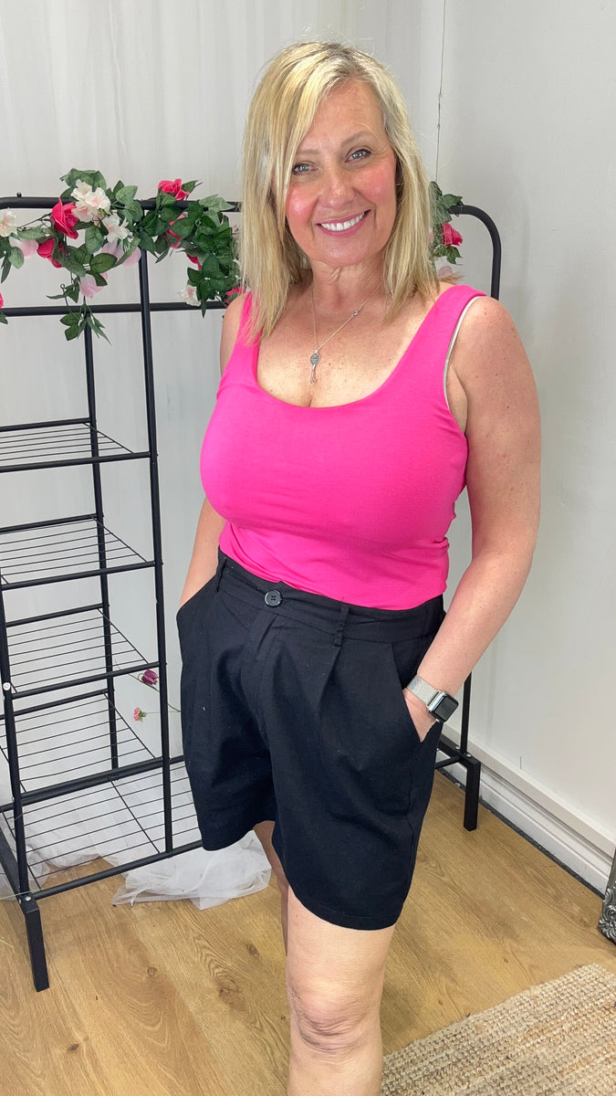 Trudy vest - hot pink – The Dressing Room
