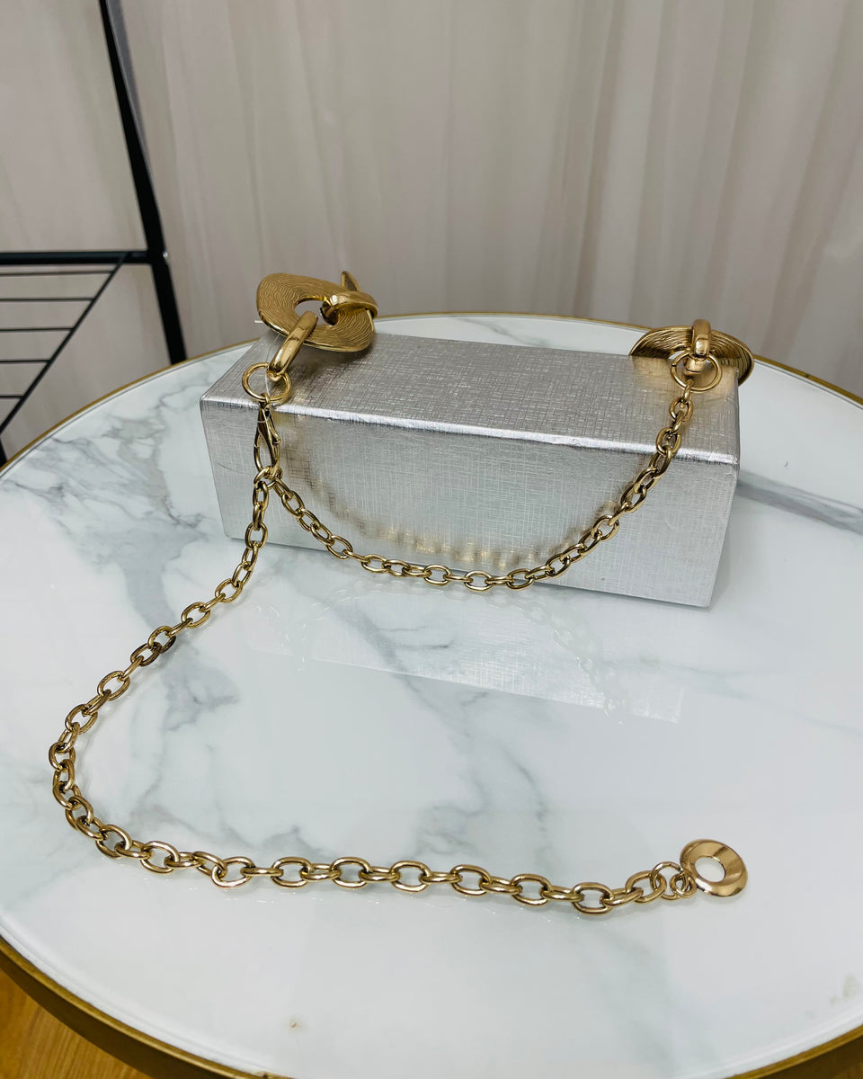 Metal Chain Link Belt - Gold – The Dressing Room